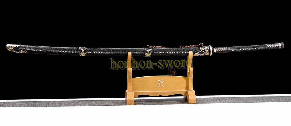 61 inch Wootz Steel Clay Tempered Miao Dao Chinese Traditional Dao Swo ...